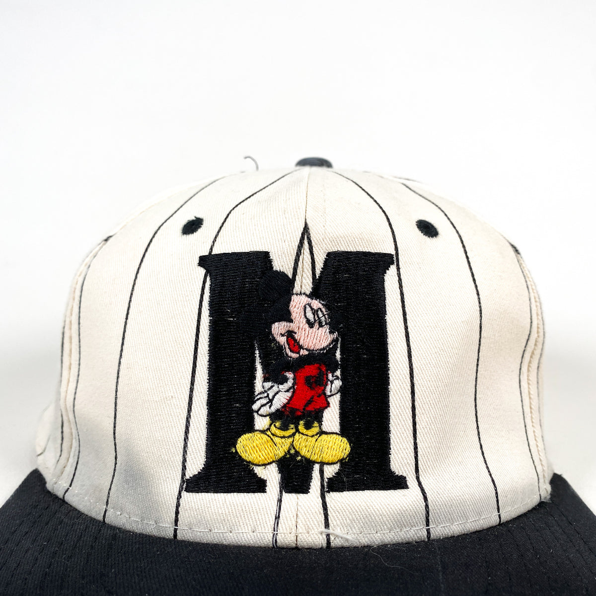 Vintage 90's Mickey Mouse Pinstripe Hat – CobbleStore Vintage