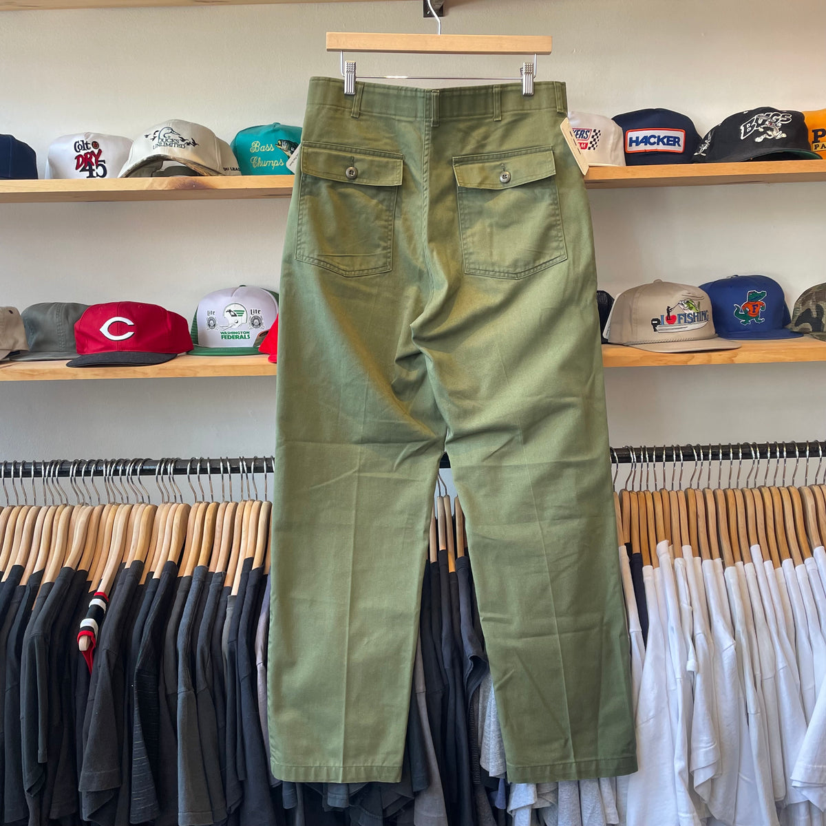 Vintage 1983 OG-507 Military Green Sateen Trouser Pants – CobbleStore ...