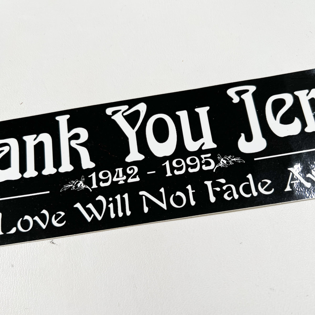 Vintage 1995 Thank You Jerry Grateful Dead Bumper Sticker – CobbleStore ...