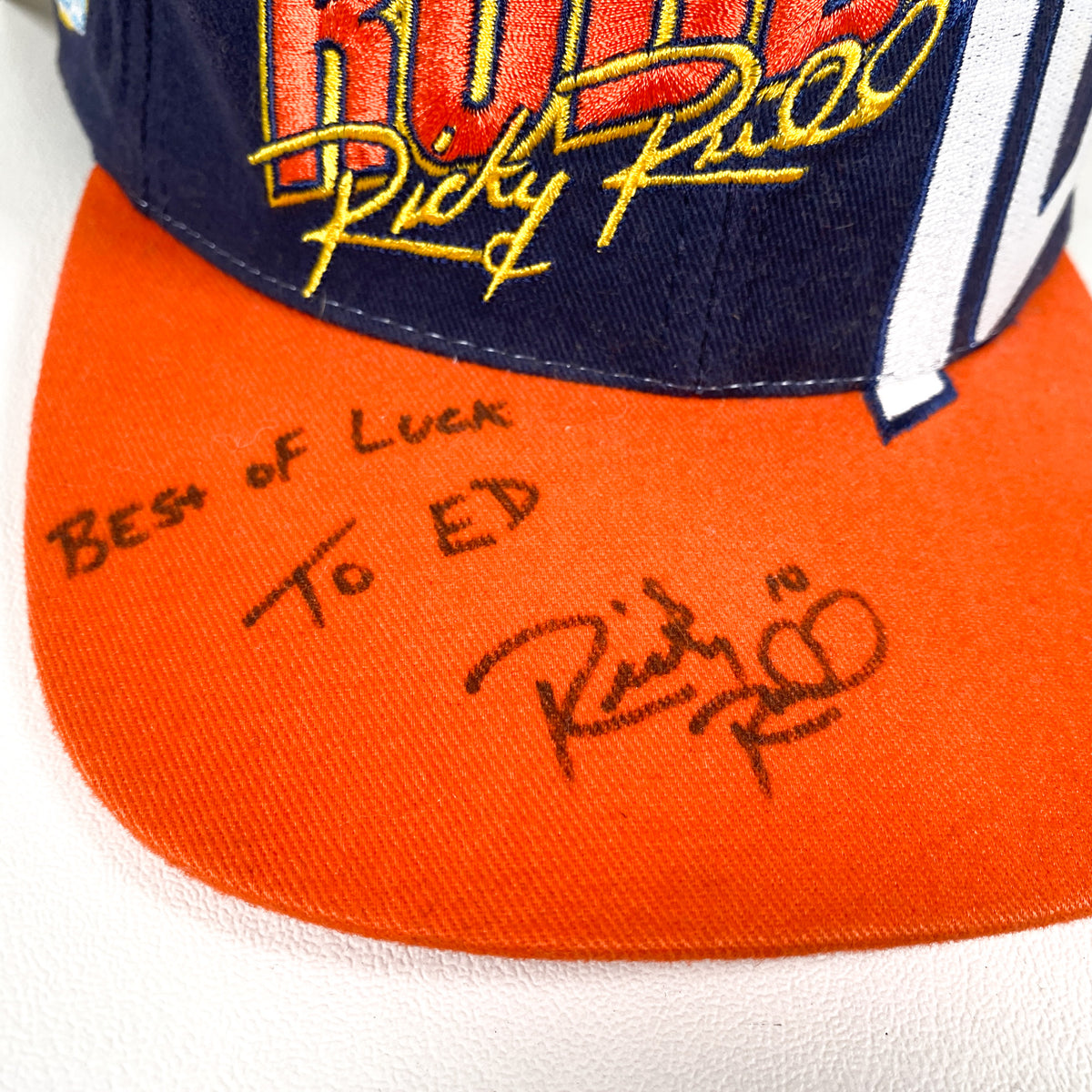Vintage 90's Ricky Rudd Autographed Hat – CobbleStore Vintage