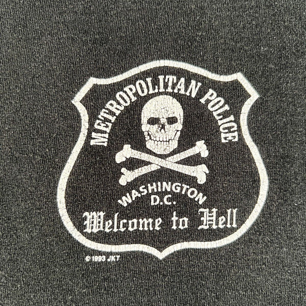 Vintage 1993 Welcome to Hell DC Police Novelty T-Shirt – CobbleStore ...
