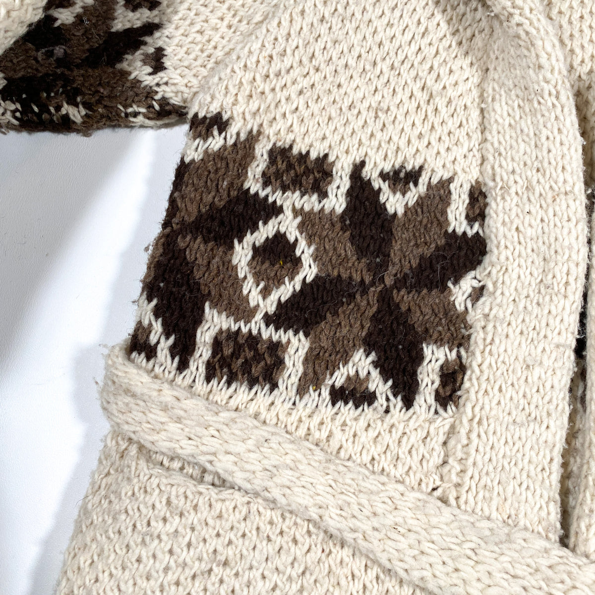 Vintage 70's Angela Campos De Morris Cowichan Sweater – CobbleStore Vintage