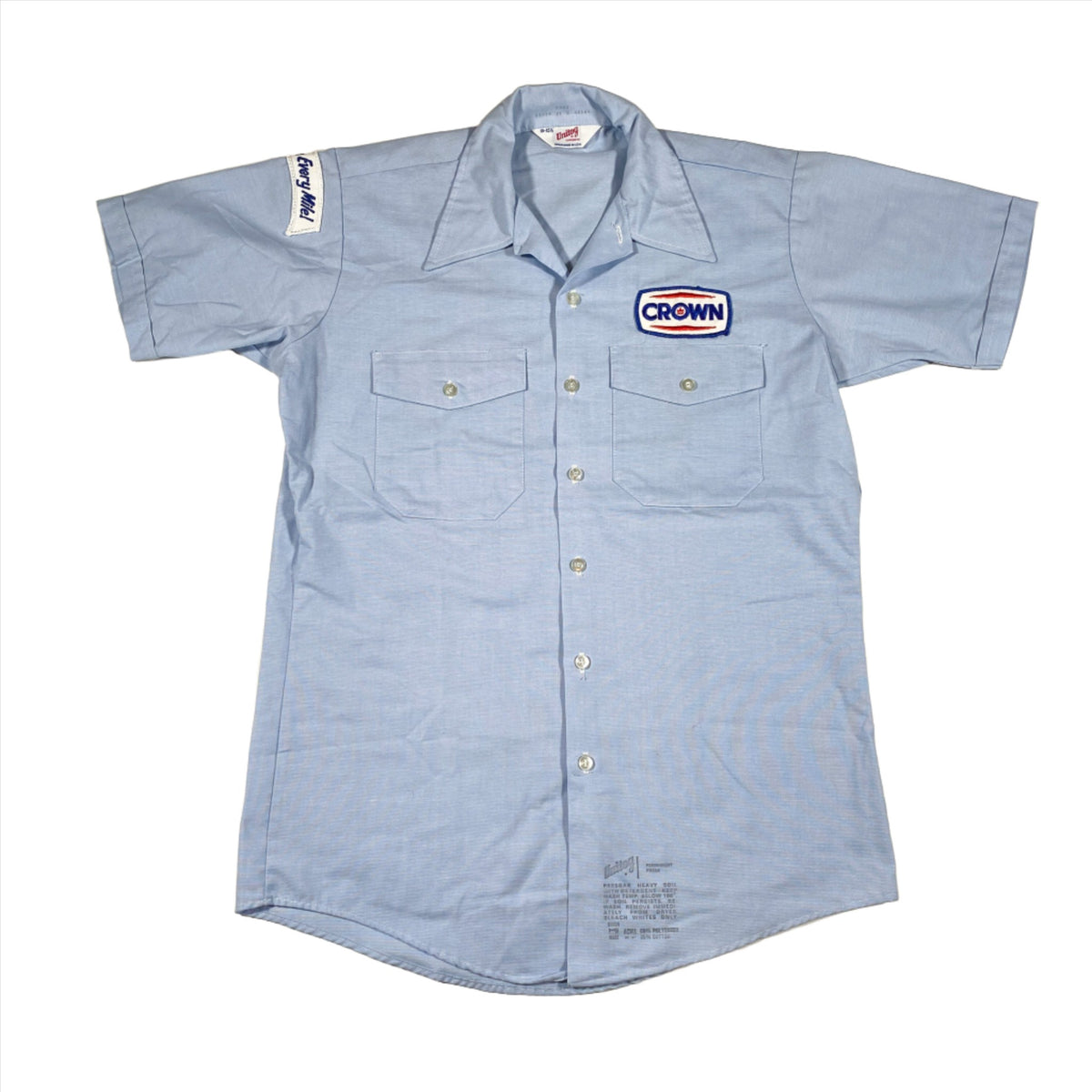 Vintage 80's Unitog Crown Gas Uniform Button Up Shirt – CobbleStore Vintage