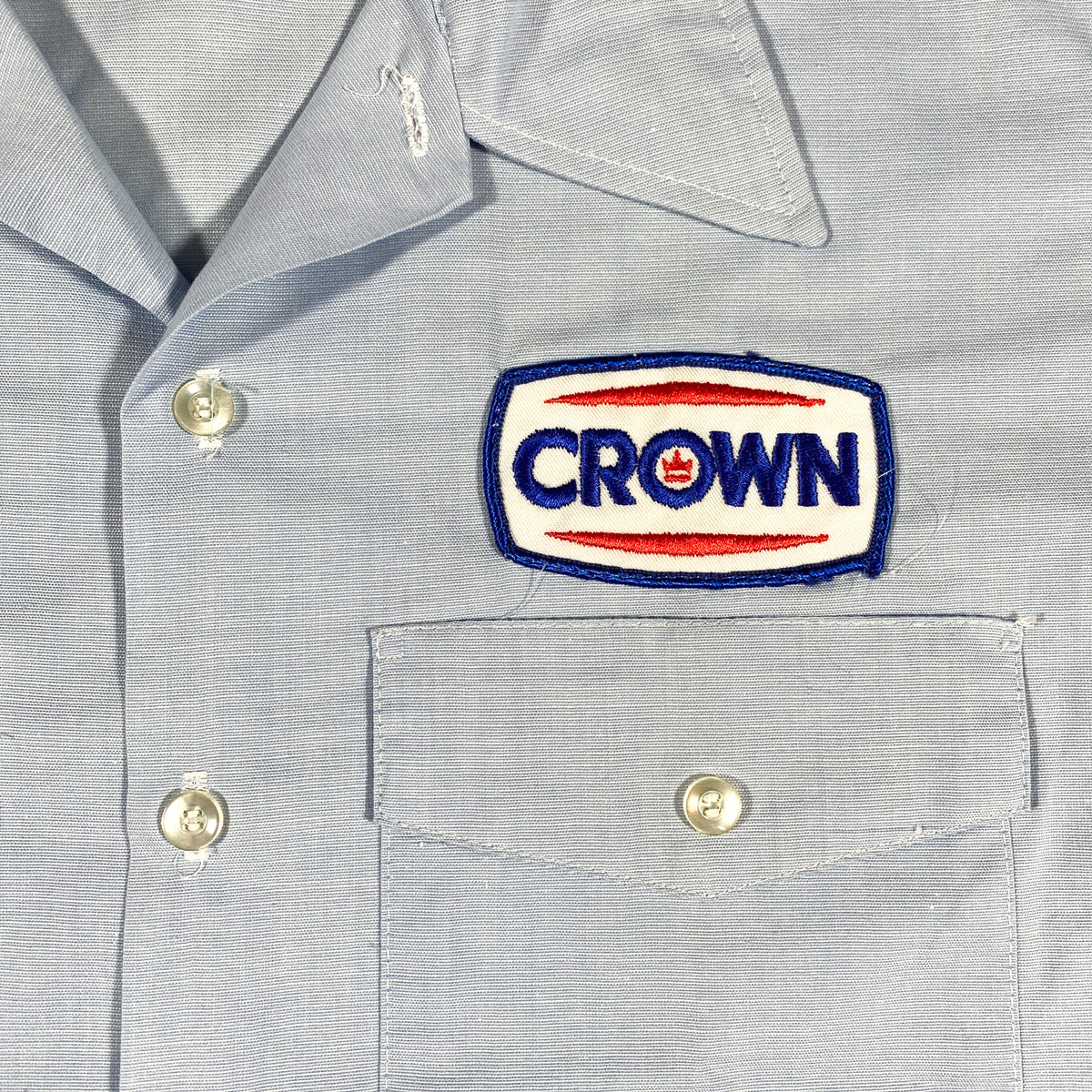 Vintage 80's Unitog Crown Gas Uniform Button Up Shirt – CobbleStore Vintage