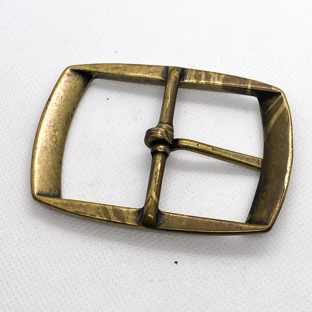 Vintage 80's Antique Patina Brass Curved Western Style Belt Buckle ...