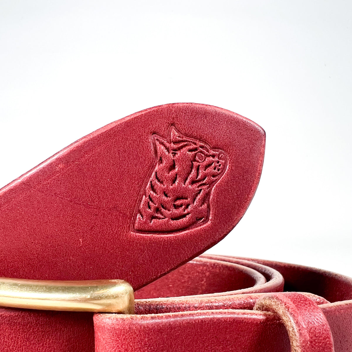 CobbleStore x Laszlo's Red Latigo Leather Belt – CobbleStore Vintage