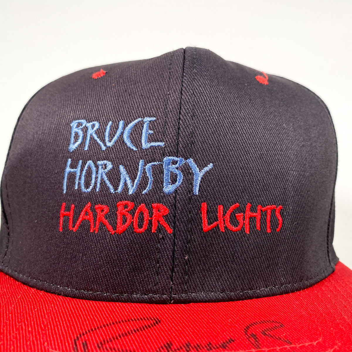 Vintage 1993 Bruce Hornsby Autographed Harbor Lights RCA Hat ...