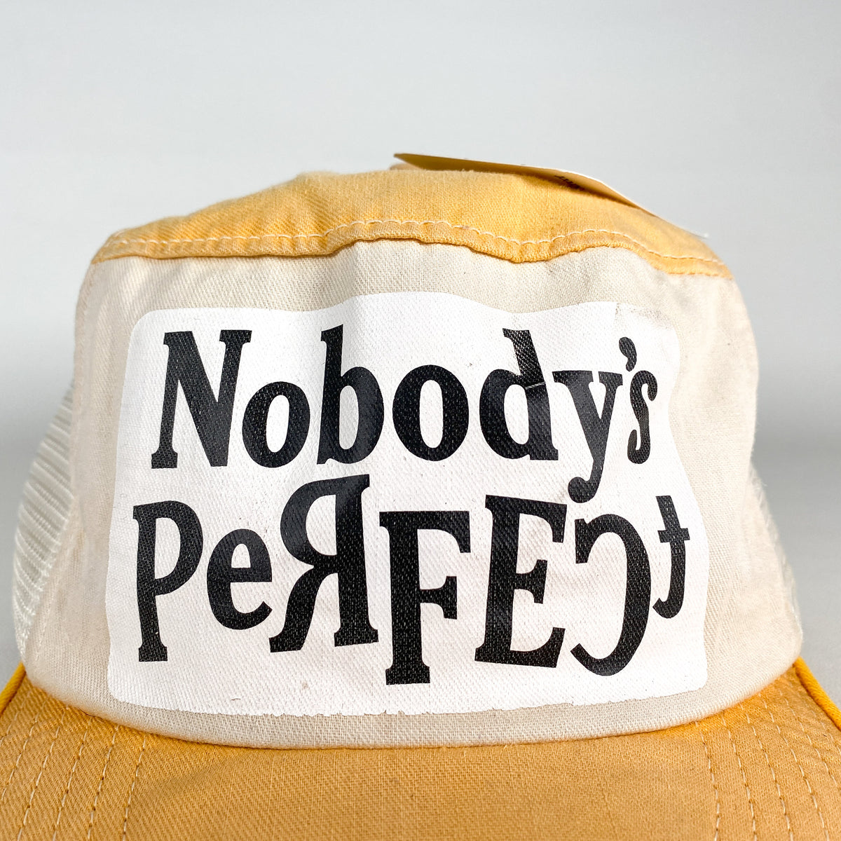 Vintage 80's Nobody's Perfect Hat – CobbleStore Vintage