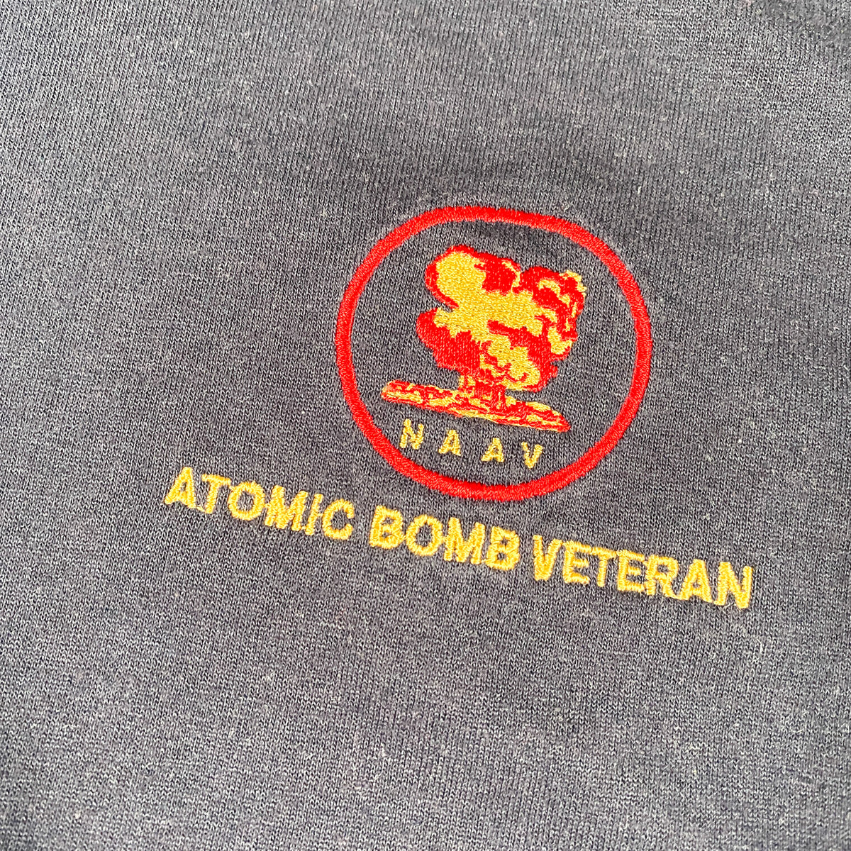 Vintage 90's NAAV Atomic Bomb Veteran Embroidered T-Shirt – CobbleStore ...