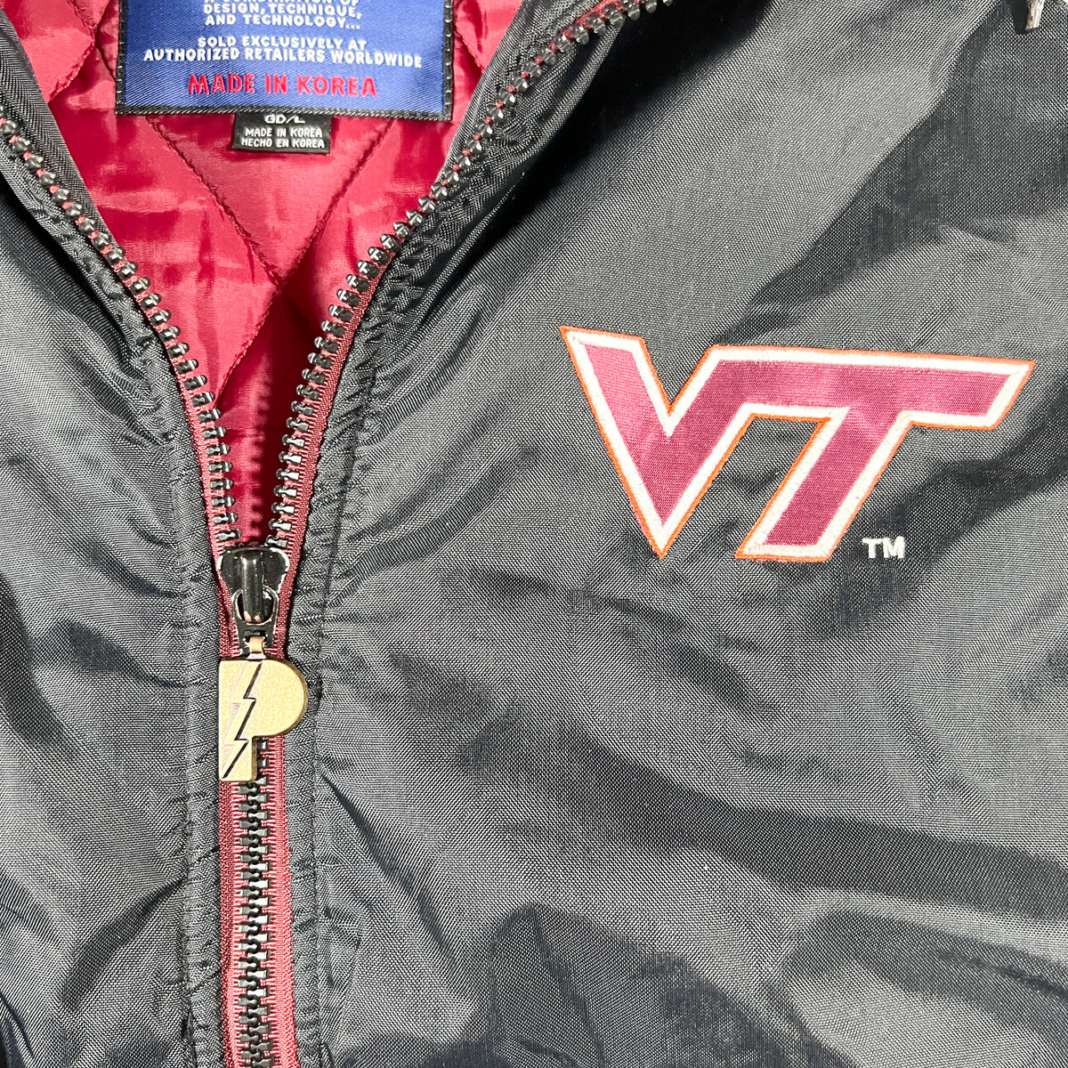 Vintage 90’s Pro Player Virginia Tech Hokies Puffer Jacket ...