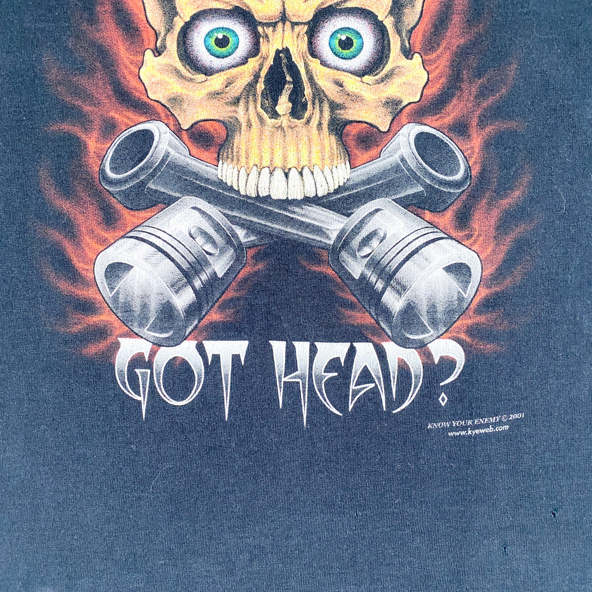 Vintage 2001 Got Head? Panhead Motorcycle Biker T-Shirt – CobbleStore ...