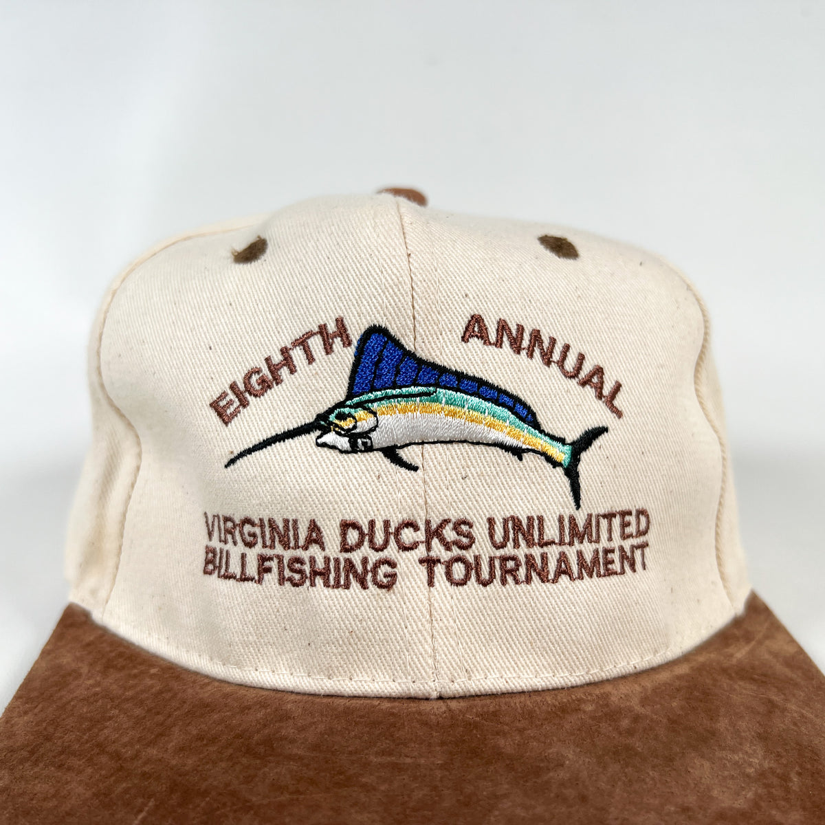 Vintage 90's Ducks Unlimited Billfishing Tournament Suede Hat ...