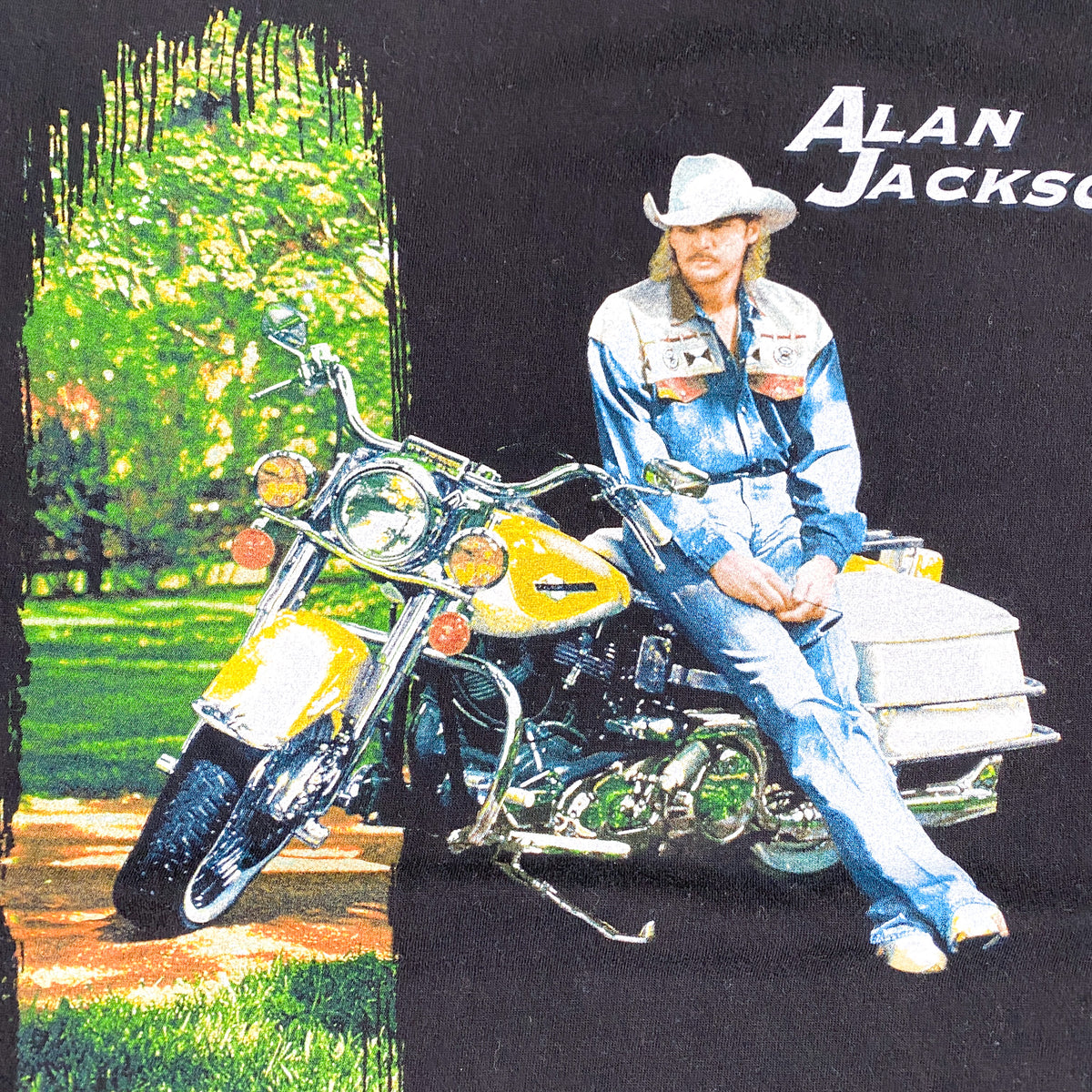 Vintage 90's Alan Jackson Motorcycle T-Shirt – CobbleStore Vintage