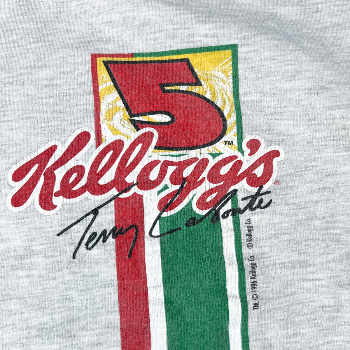 Vintage 1996 Terry Labonte #5 Kellogg’s NASCAR Racing T-Shirt ...