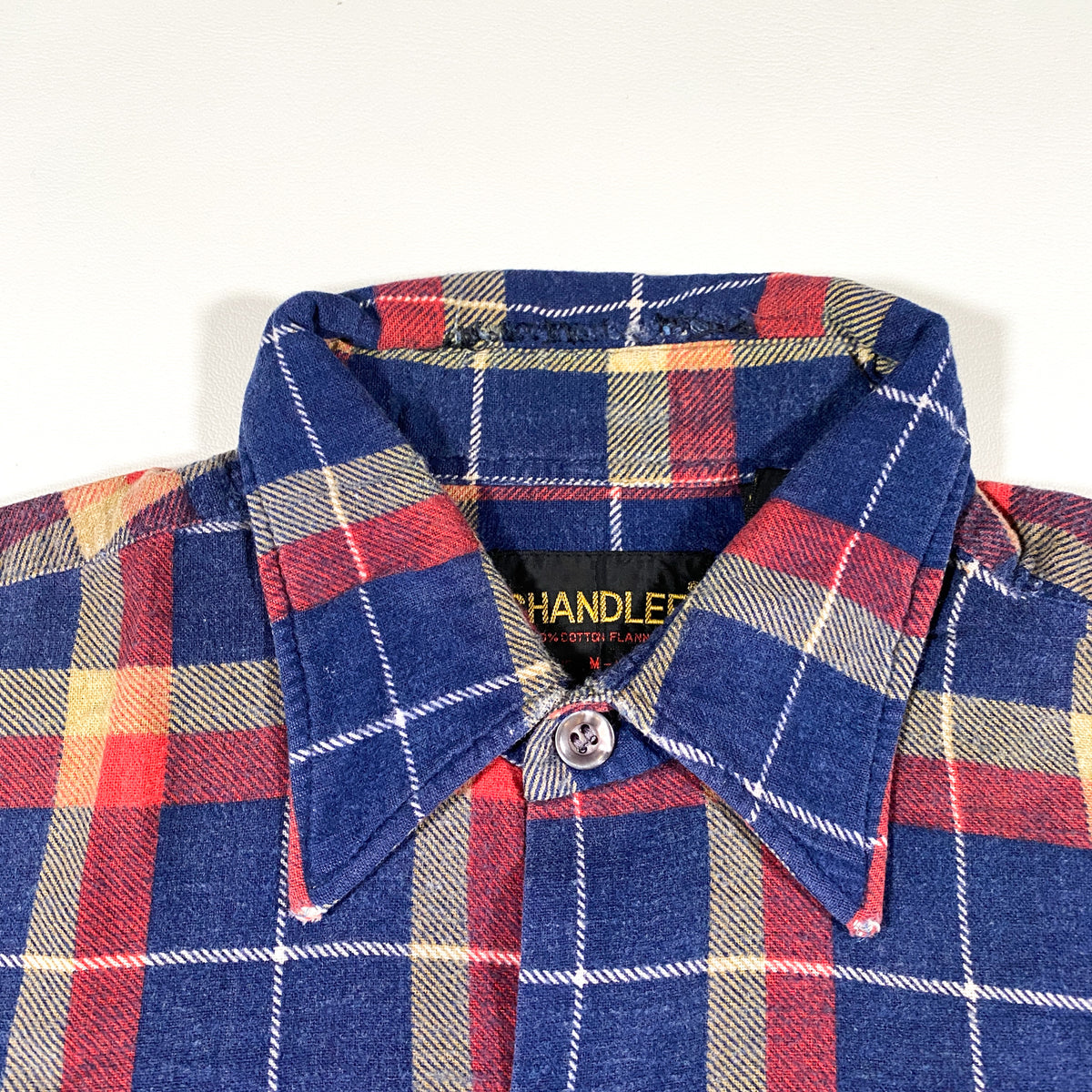 Vintage 80's Chandler Plaid Cotton Flannel Shirt – CobbleStore Vintage