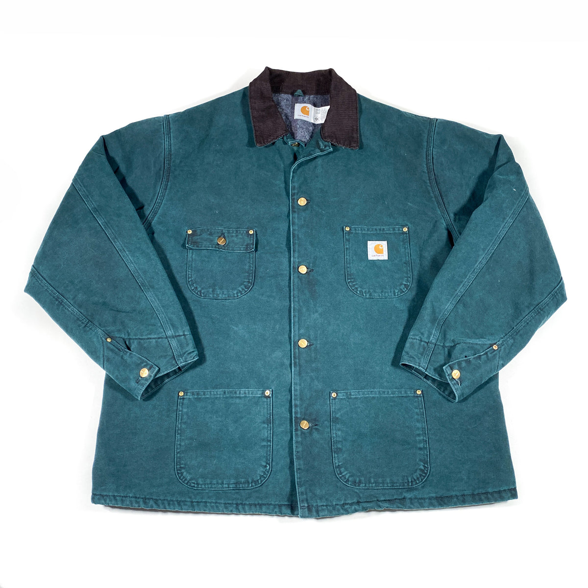 Vintage 1997 Carhartt CB2043 Green Chore Jacket – CobbleStore Vintage