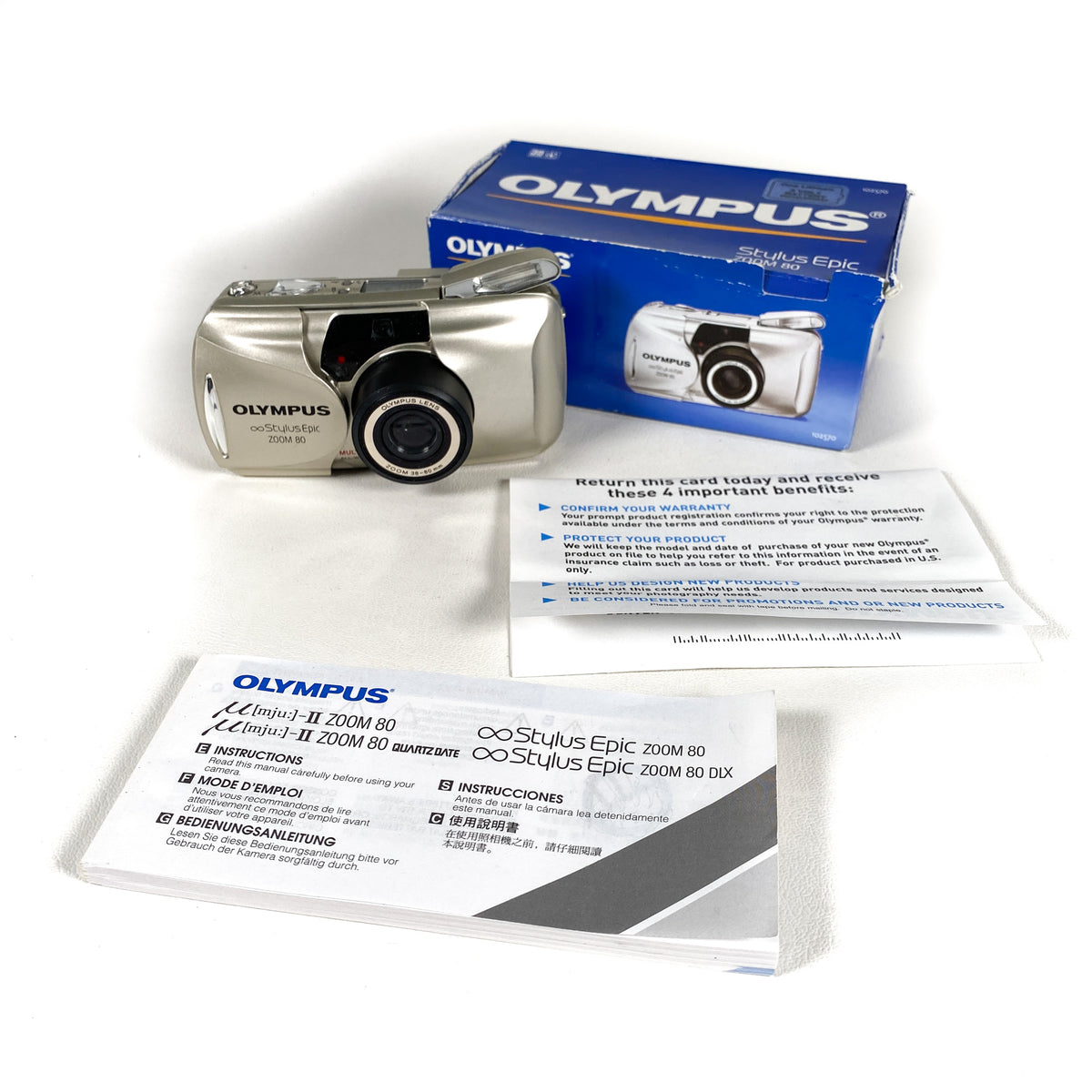 Vintage 1999 Olympus Stylus Zoom 80 35mm Camera – CobbleStore Vintage