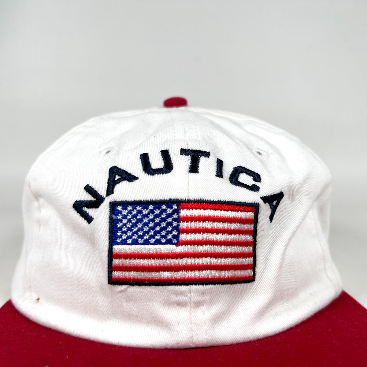 Vintage 90's Nautica USA Flag Sample Hat – CobbleStore Vintage