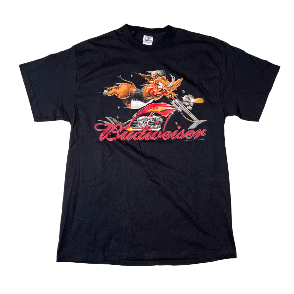 Modern 2006 Budweiser Warthog Biker Graphic T-Shirt – CobbleStore Vintage