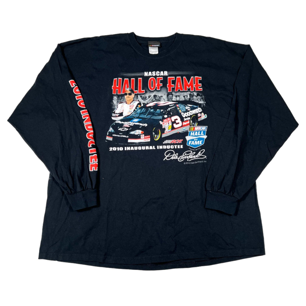 Modern 2010 NASCAR Dale Earnhardt Hall of Fame Long Sleeve T-Shirt ...