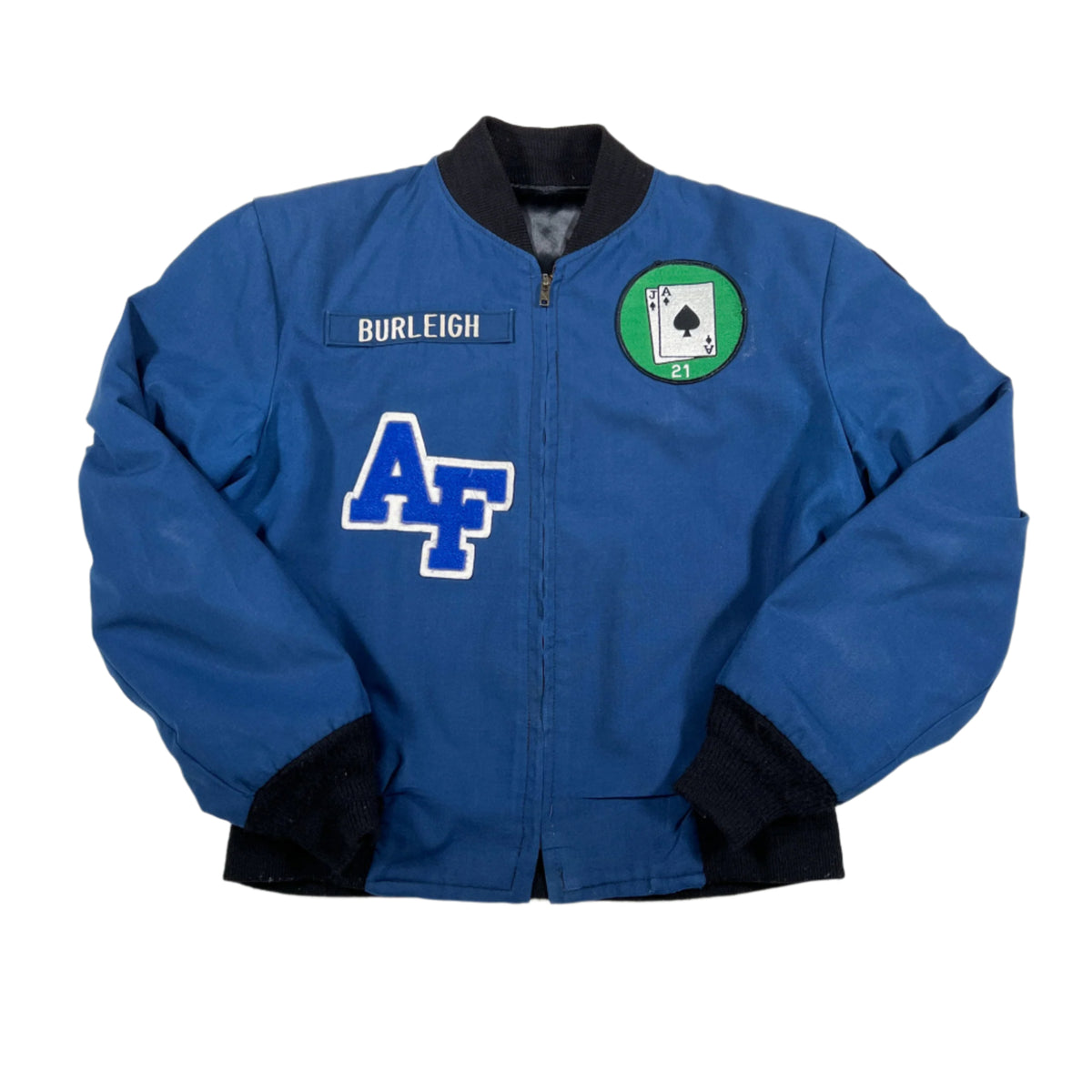 Vintage 1985 Air Force Blackjack “21” Cadet Bomber Jacket – CobbleStore ...