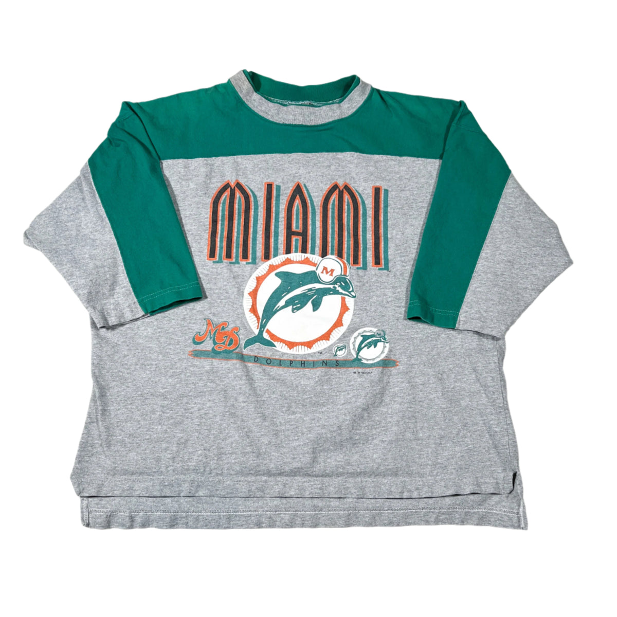 Vintage 1993 Miami Dolphins Colorblock Jostens T-Shirt – CobbleStore ...