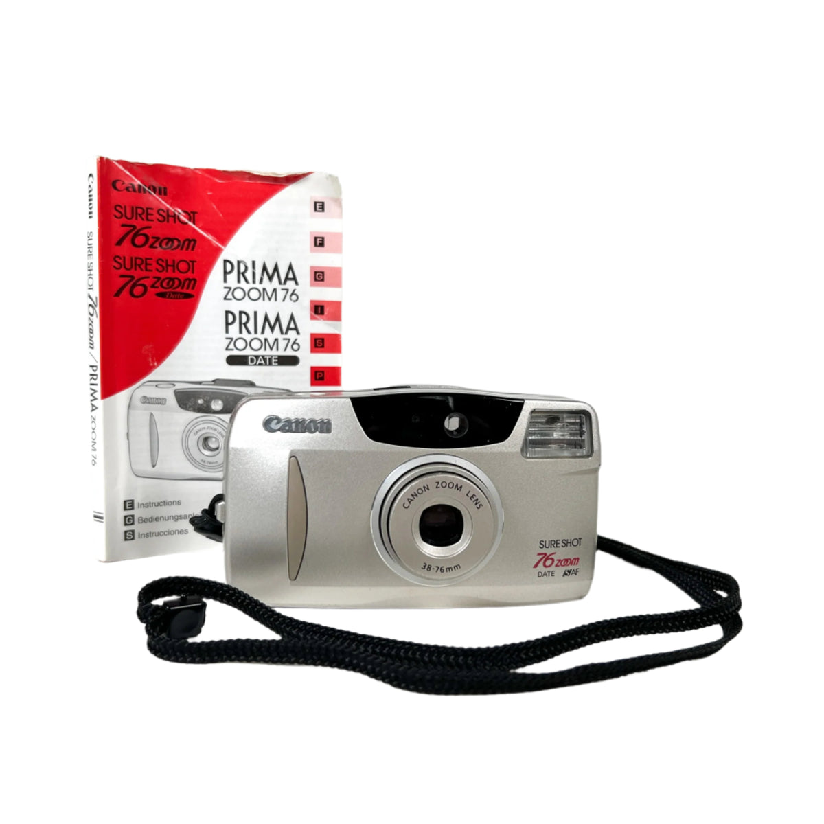 Vintage 1995 Canon Sure Shot 76 Zoom 35mm Film Camera – CobbleStore Vintage