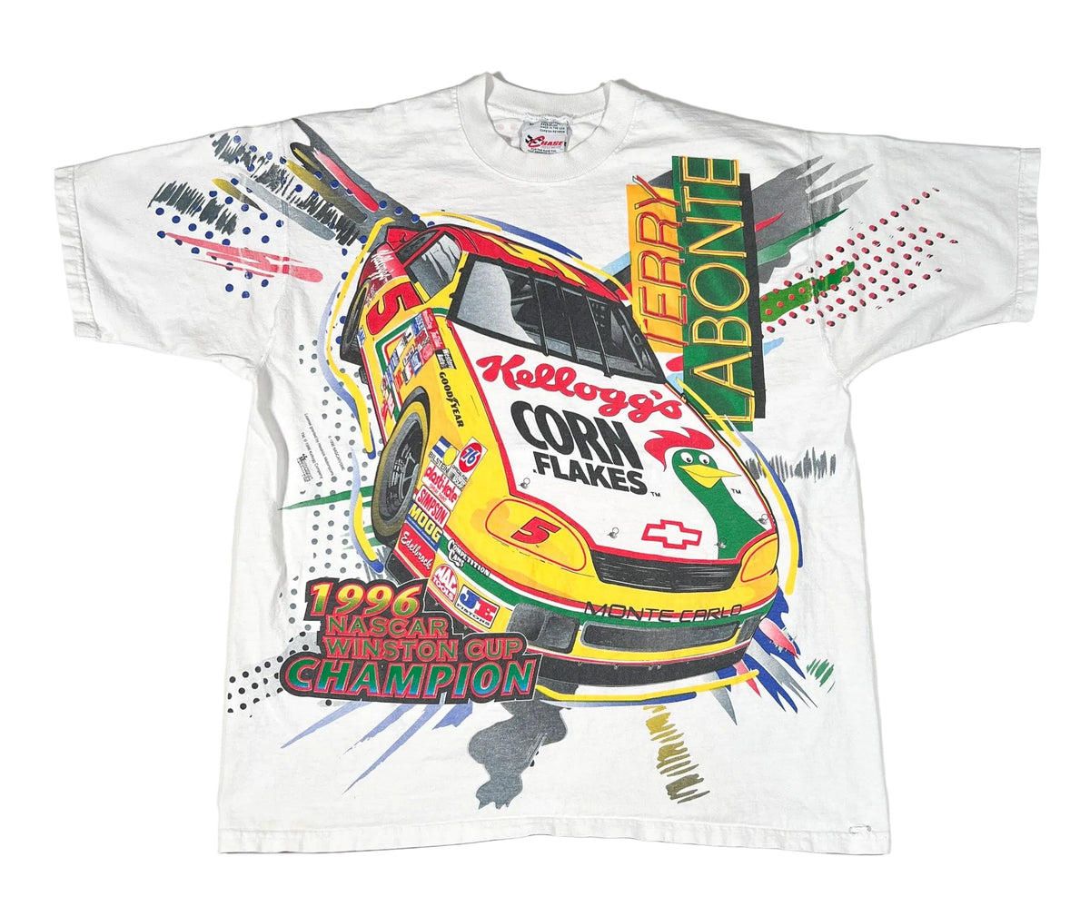 Vintage 1996 Terry Labonte Kellogg’s NASCAR Champion T-Shirt ...