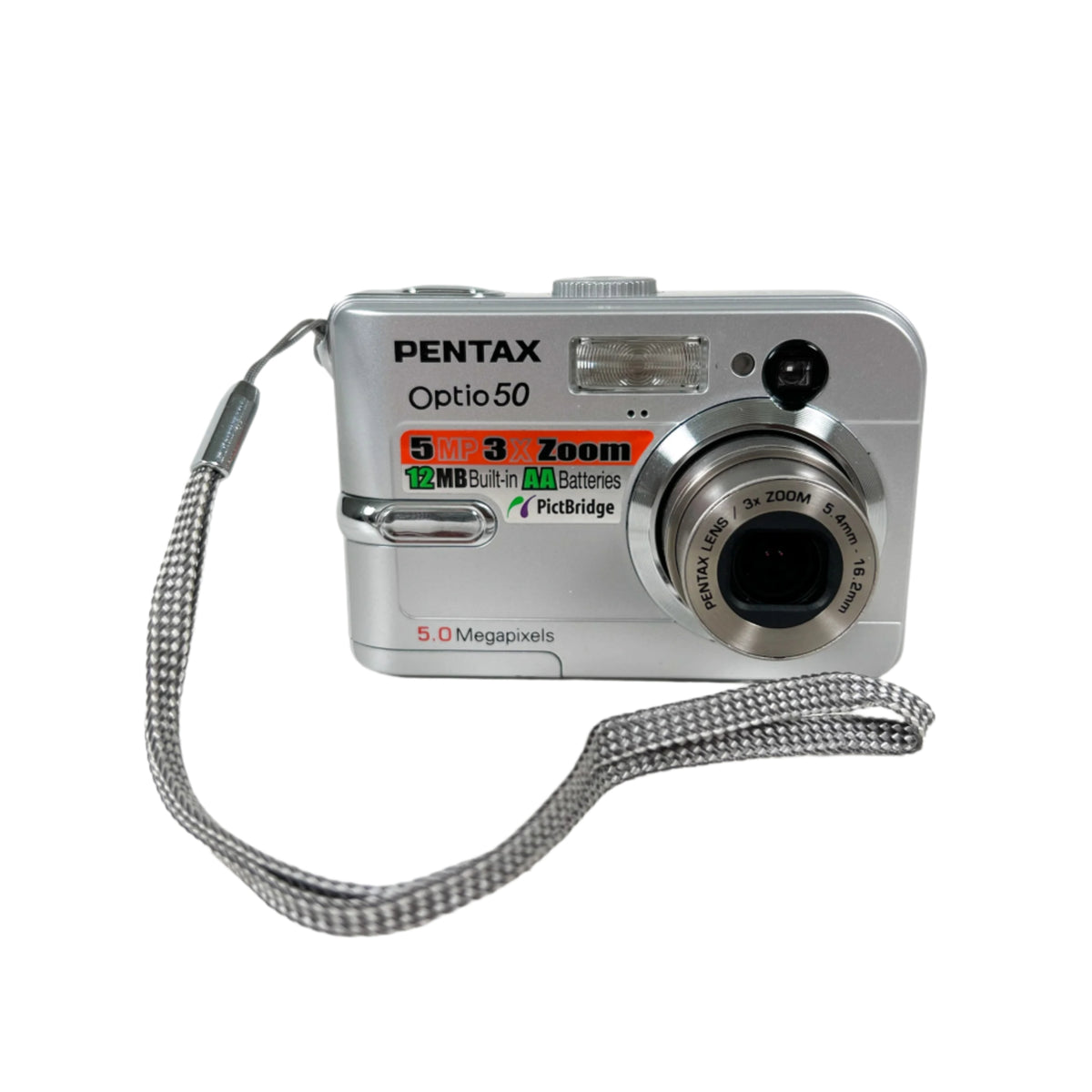 Vintage 2005 Pentax Optio 50 5MP Silver Compact Digital Camera – CobbleStore Vintage