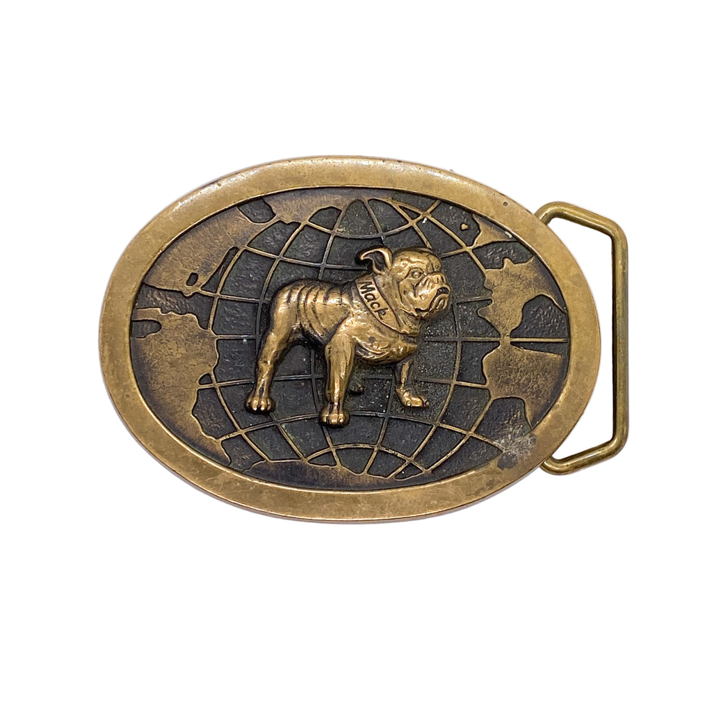 Vintage 80's Mack Trucks Brass Belt Buckle – CobbleStore Vintage