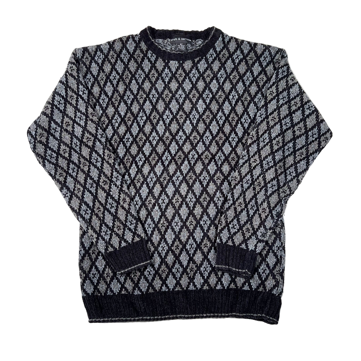 Vintage 90's Croft & Barrow Diamond Pattern Knit Sweater – CobbleStore ...