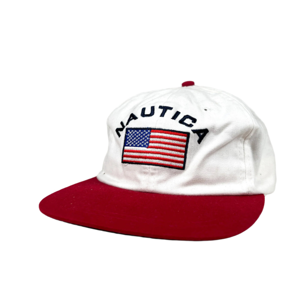 Vintage 90's Nautica USA Flag Sample Hat – CobbleStore Vintage