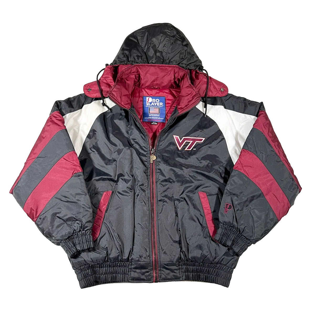 Vintage 90’s Pro Player Virginia Tech Hokies Puffer Jacket ...