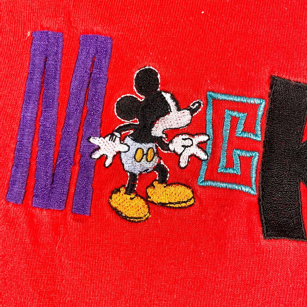 Vintage 90's Mickey Mouse Embroidered T-Shirt – CobbleStore Vintage