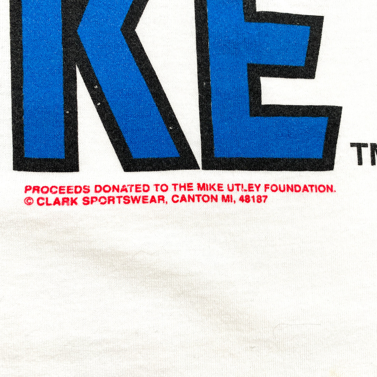 Vintage 90's Thumbs Up Mike Utley Foundation Detroit Lions NFL T-Shirt ...