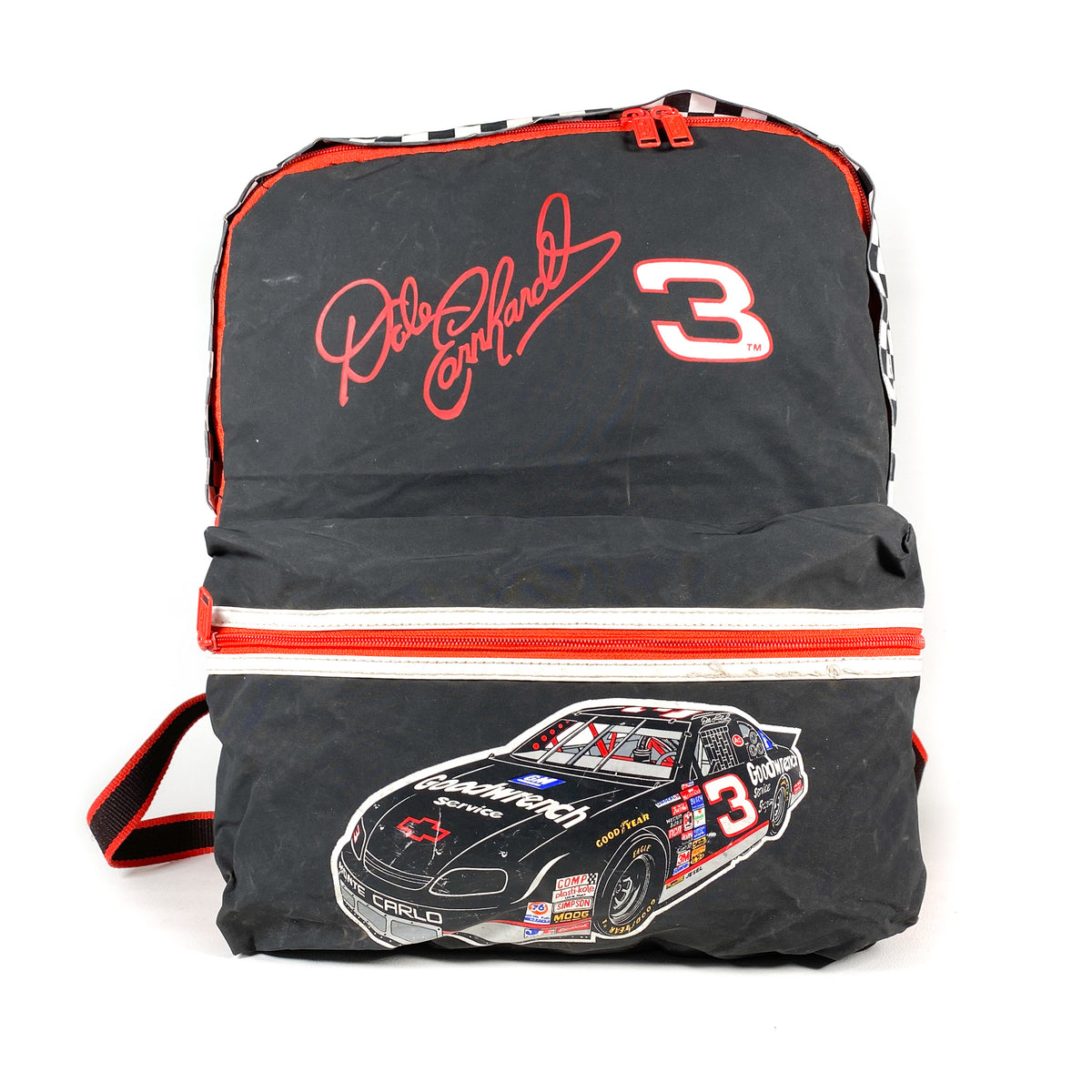 Vintage 80's Dale Earnhardt Race Car Nascar School Backpack ...