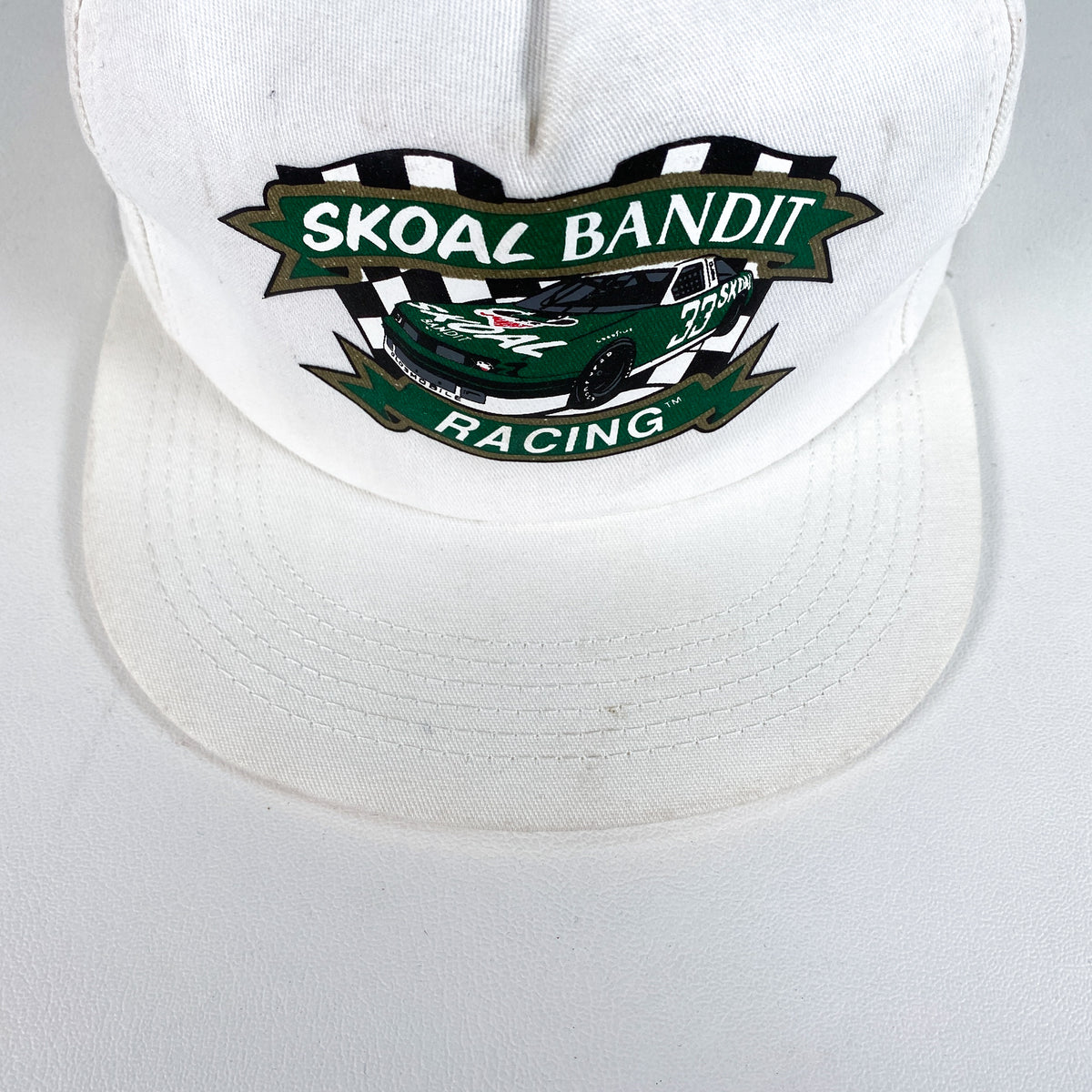 Vintage 90's Skoal Bandit Racing Harry Gant 33 Car Nascar Snapback Hat ...