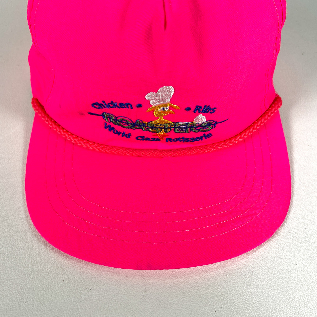Vintage 90's Roasters Rotisserie Chicken Ribs Neon Pink Snapback Hat ...