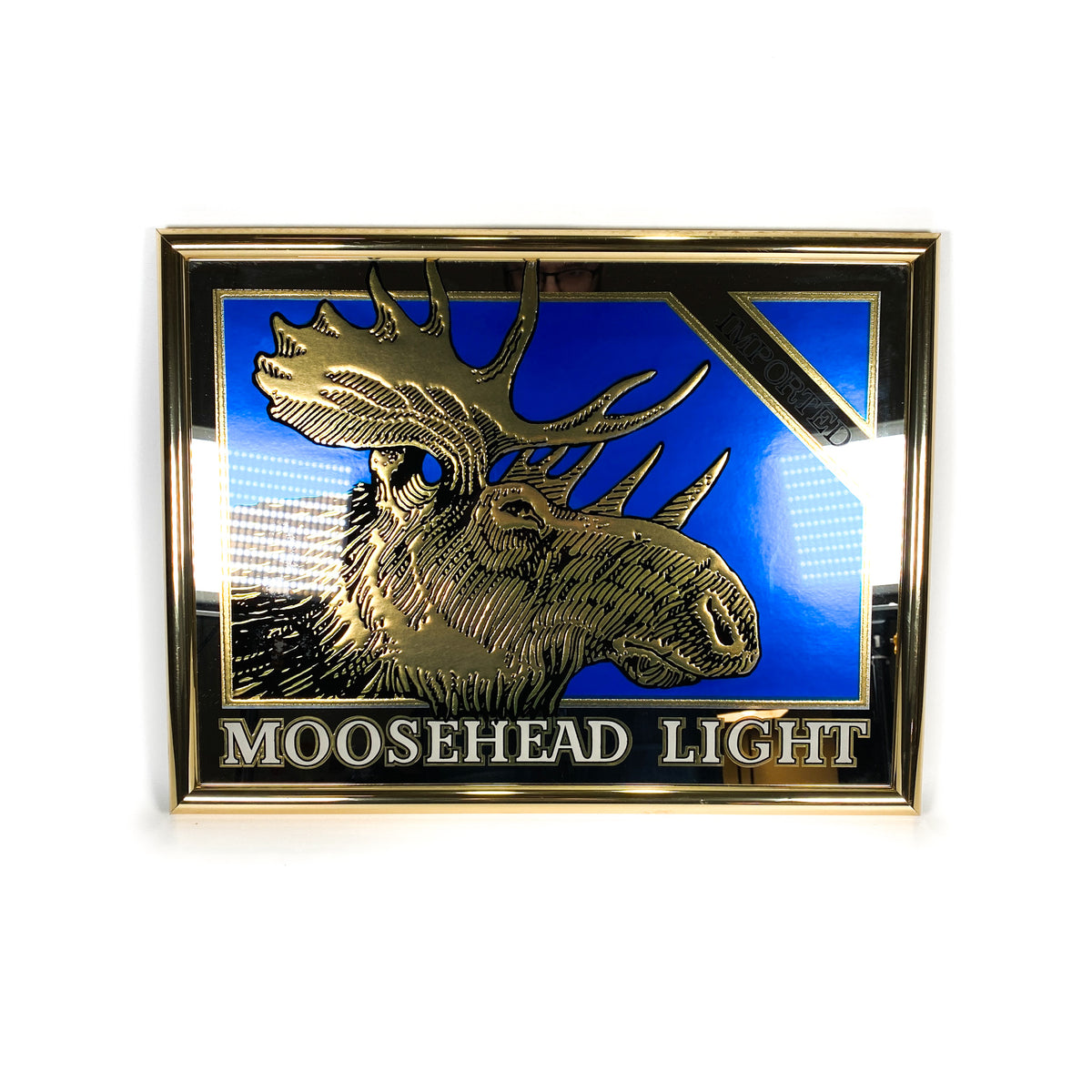 Vintage 80's Moosehead Light Beer Mirror Bar Sign – CobbleStore Vintage