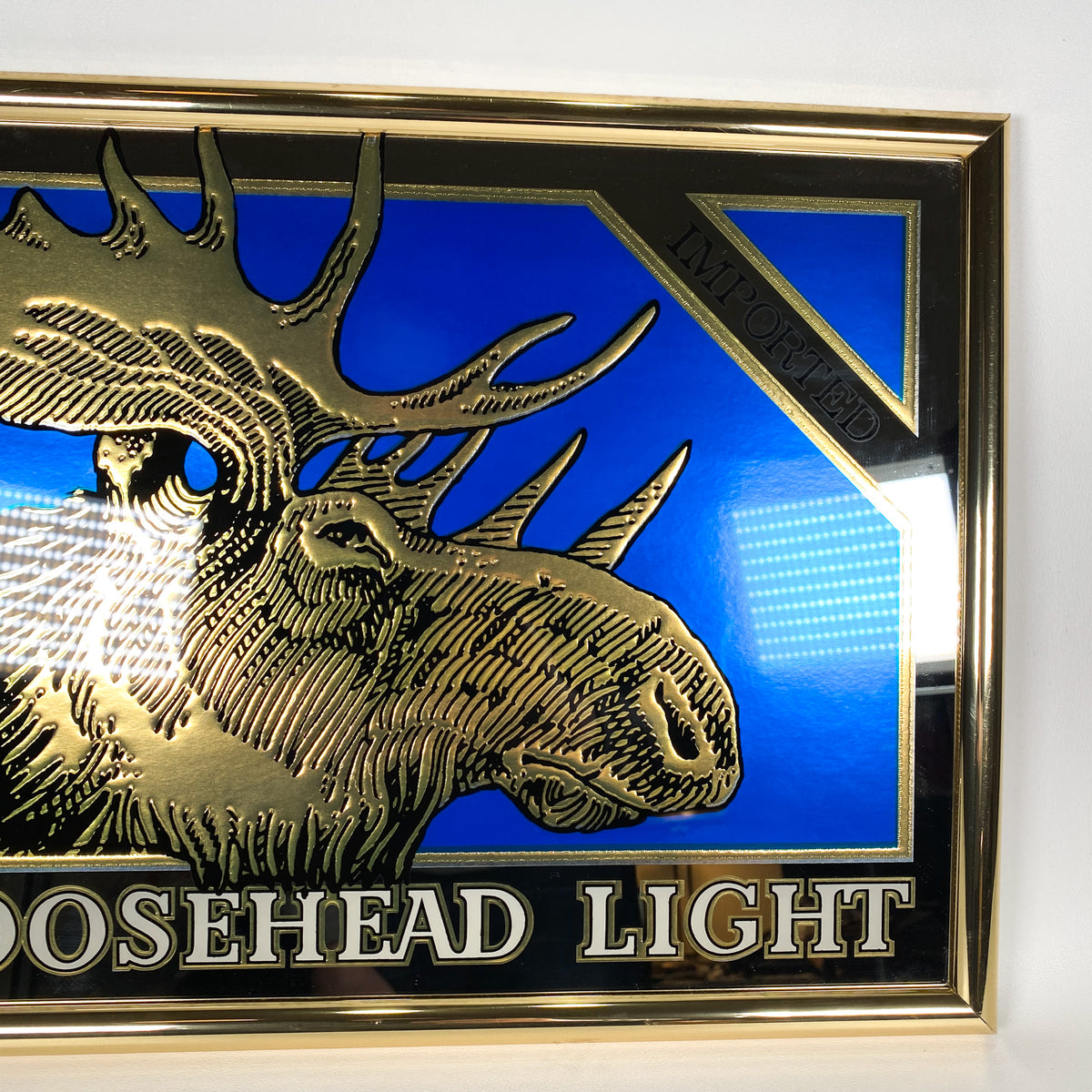 Vintage 80's Moosehead Light Beer Mirror Bar Sign – CobbleStore Vintage
