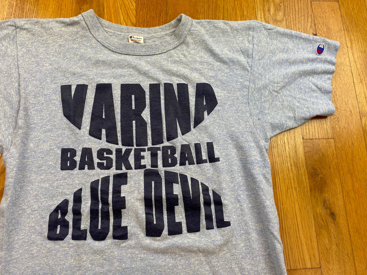 Vintage 90's Varina Blue Devils Basketball Champion Brand T-Shirt ...