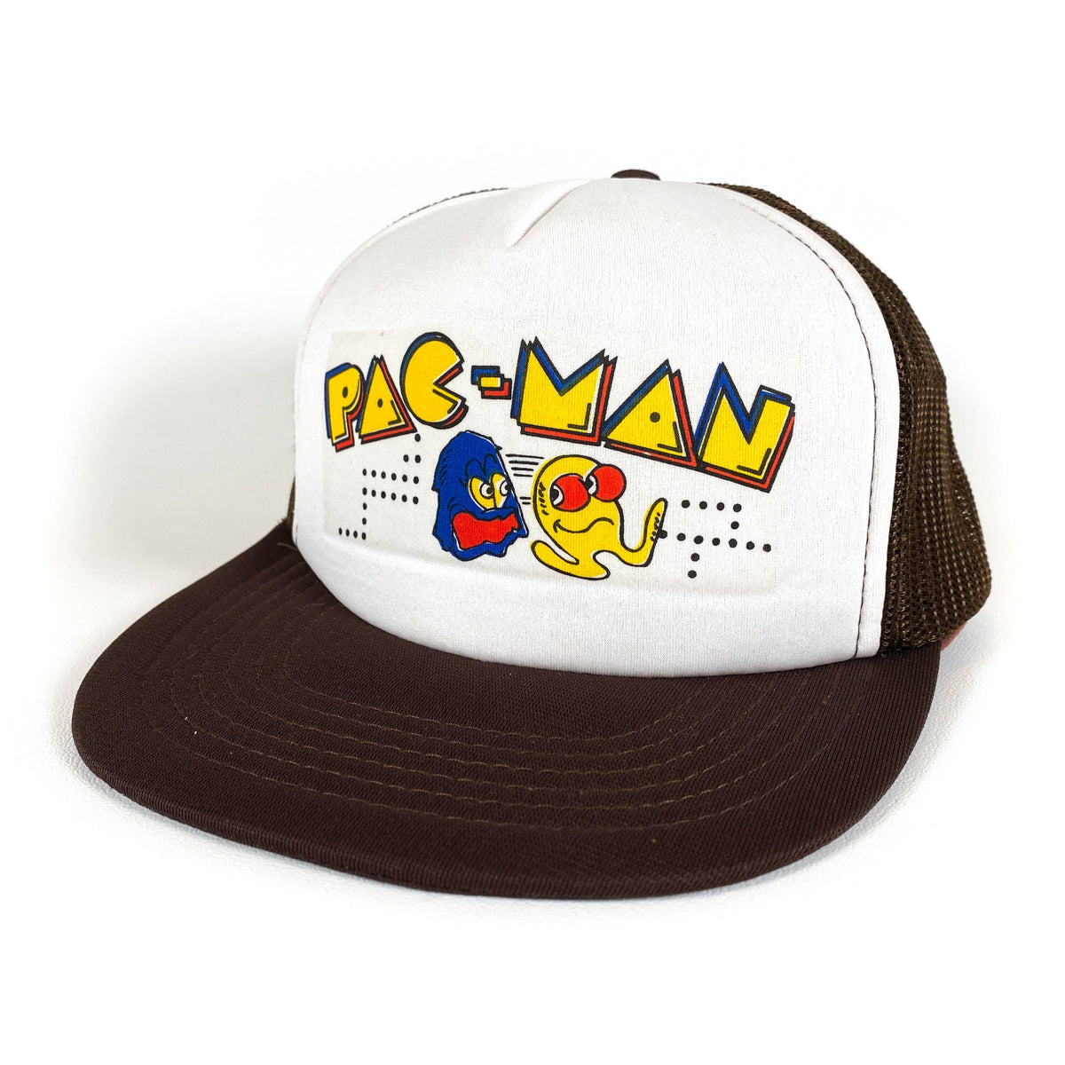 Vintage 1980 Pacman Video Game Midway Trucker Hat – CobbleStore Vintage