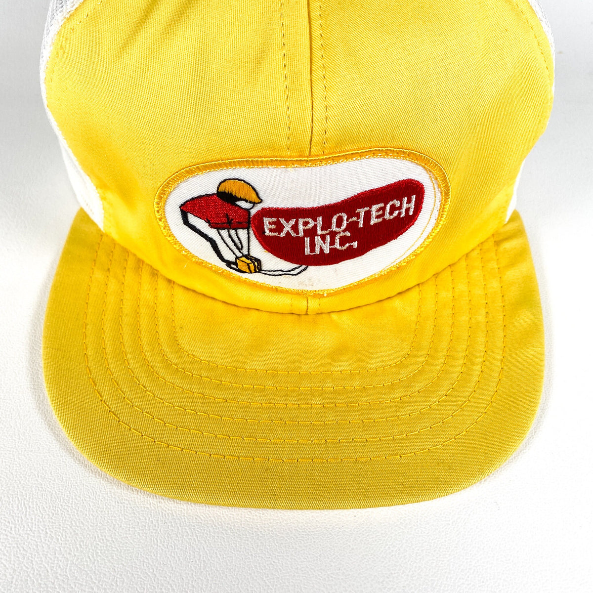 Vintage 90's Explo-Tech Dynamite Explosives Yellow Truckher Hat ...