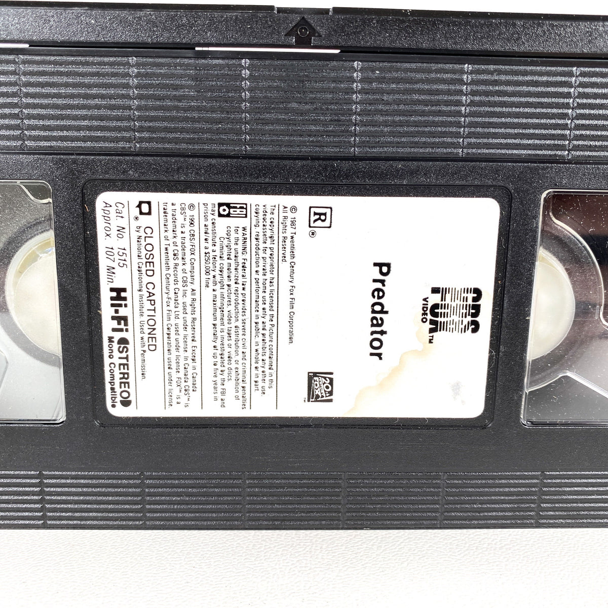 Vintage 1991 Predator CBS FOX VHS – CobbleStore Vintage