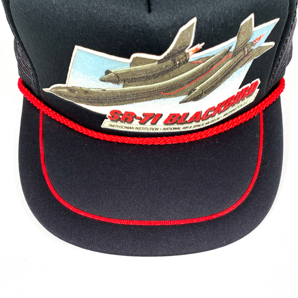 Vintage 80's SR-71 Blackbird Fighter Jet Trucker Hat – CobbleStore Vintage